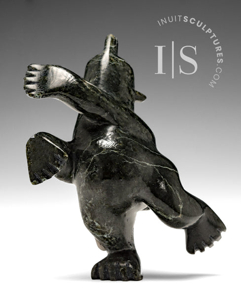 4" Dancing Bear by Moe Pootoogook *The Closer* – Inuit Sculptures Art ...